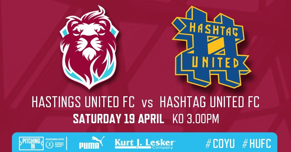 HASTINGS UNITED FC V HASHTAG UNITED FC