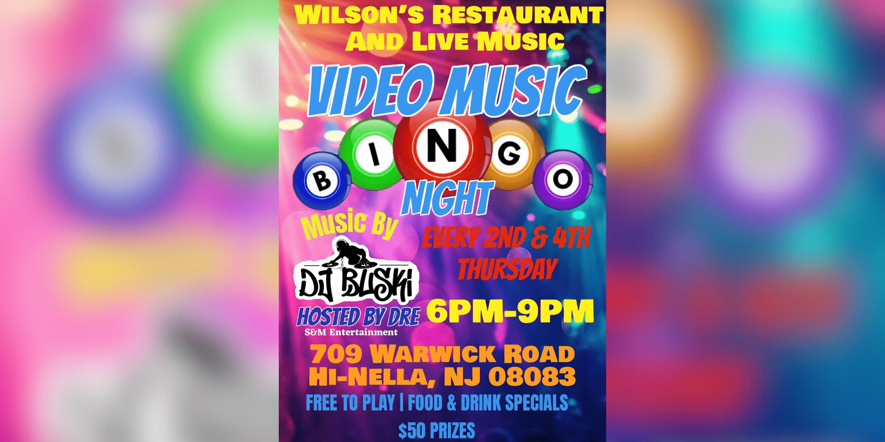 Video Bingo & R&B Sing-Along at Wilson’s – Hosted by Dre!