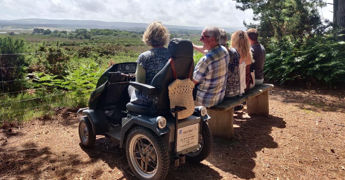 All-terrain Tramper Scooter Hire at RSPB Arne