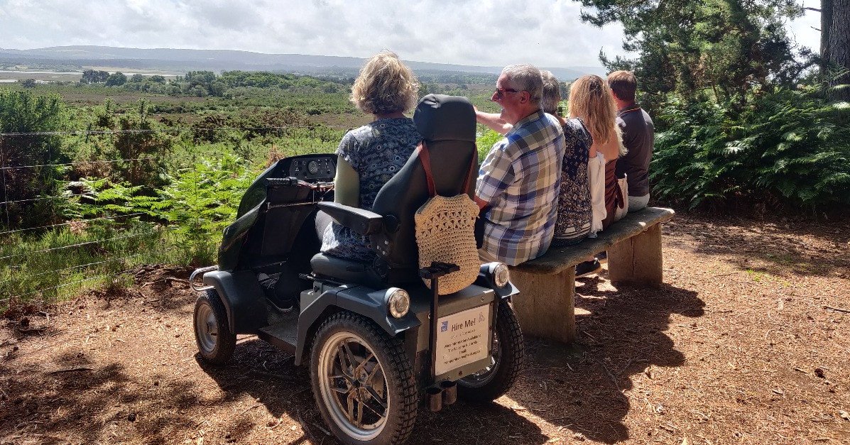 All-terrain Tramper Scooter Hire at RSPB Arne